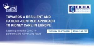 REGISTER NOW! EKHA Webinar: “Towards a resilient and patient centered approach to kidney care in ...