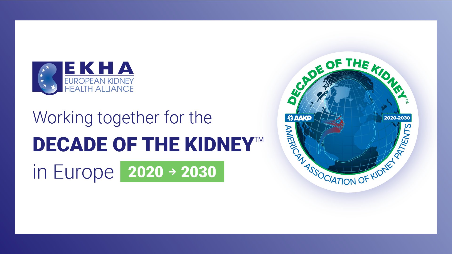 World Kidney Day 2021: EKHA launches the Decade of the Kidney™ in Europe ! - Ekha